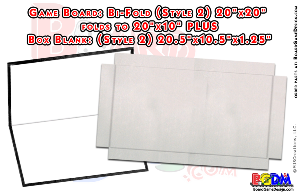 Game Board Blank & Box Blank Kit, Blank Game Boards & Box Kit